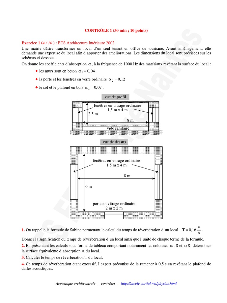 Acoustique ch3 ctrl1 e | PDF | Qualia | Mécanique newtonienne