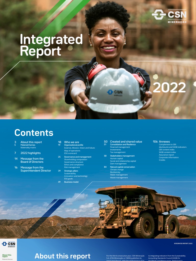 CSN Brasil Reporte Anual 2022 | PDF | International Financial Reporting Standards | Economies