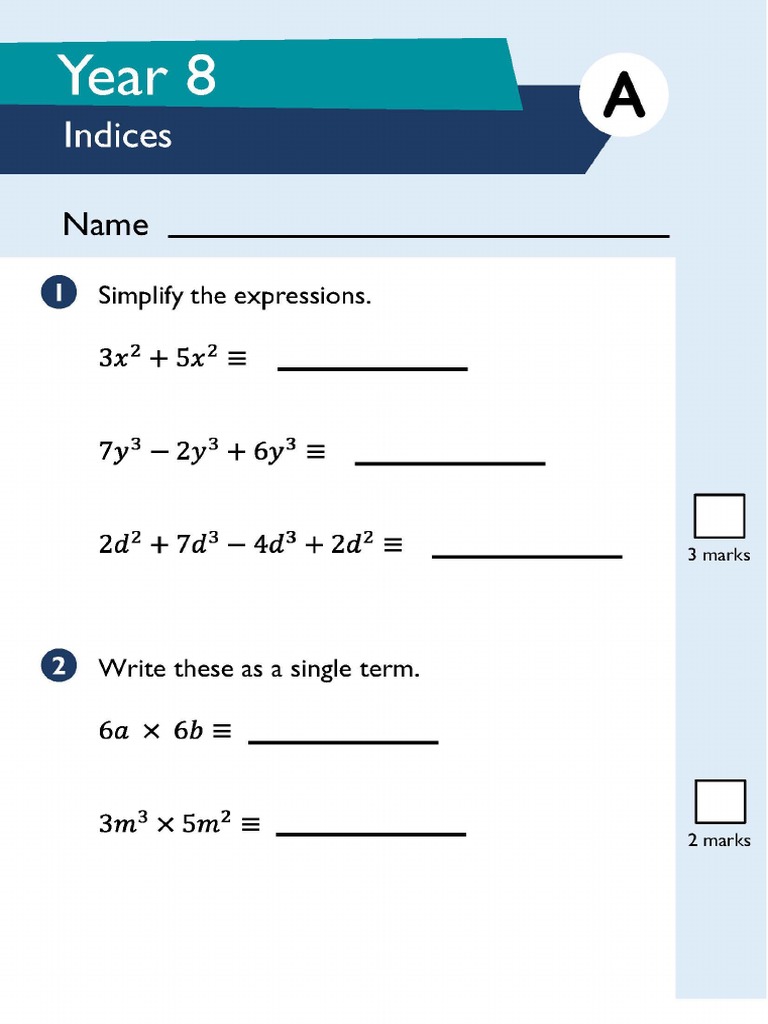 Y8 Maths Test Q Topical | PDF