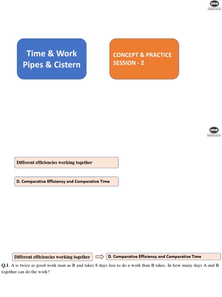 Time & Work - 2 | PDF