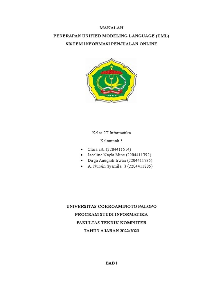 Makalah Uas RPL Kelompok 3 | PDF