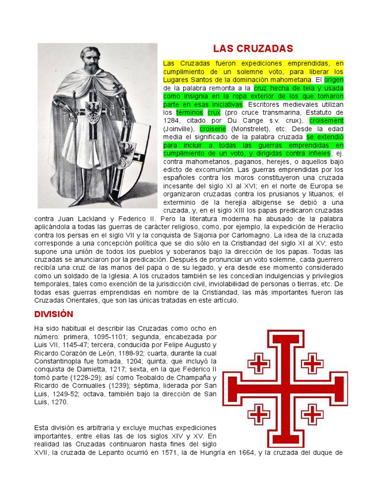 Las Cruzadas | PDF | Cruzadas | imperio Bizantino