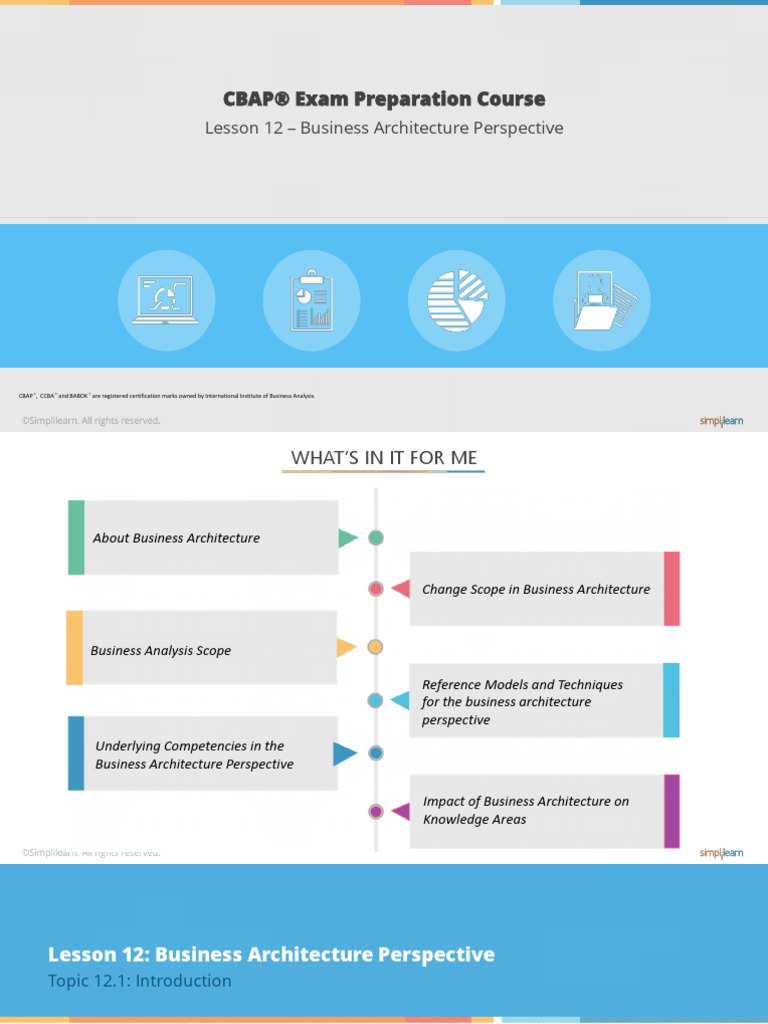L12 BusArchitchturePerspective | PDF | Enterprise Architecture | Business Process