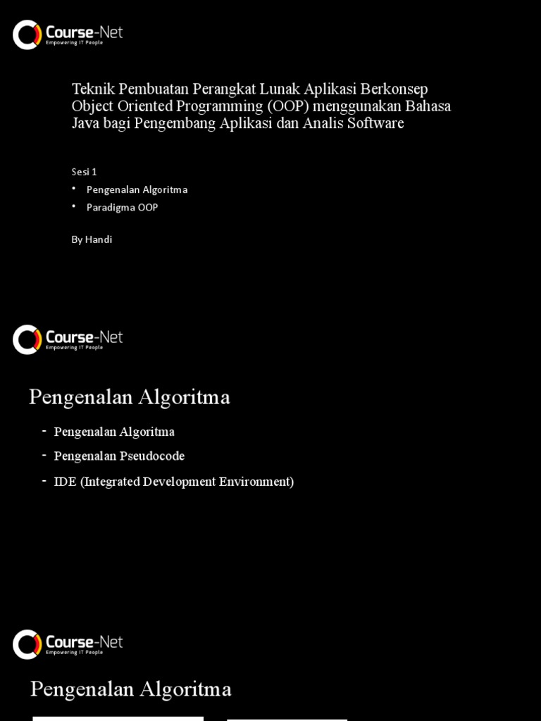 OOP 1 Algorithm Pseudocode | PDF