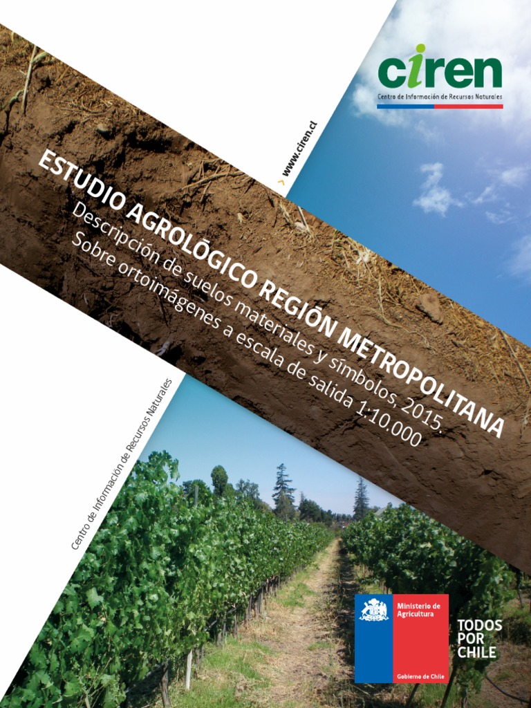 Estudio Agrologico RM 2015 | PDF | Suelo | Agua