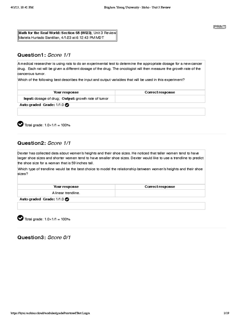 W13 Prepare - Unit 3 Review | PDF | Statistics | Credit Card