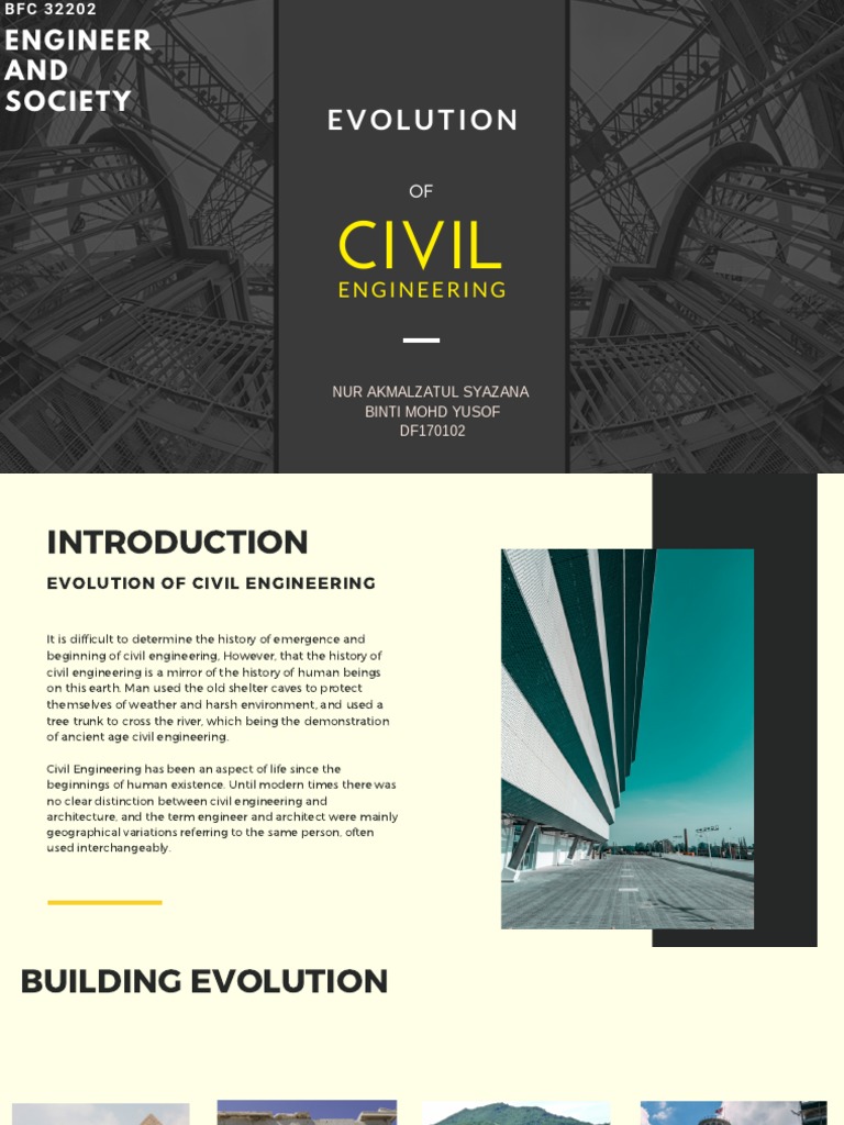 Evolution of Civil Engineering | PDF | Bridge | Civil Engineering