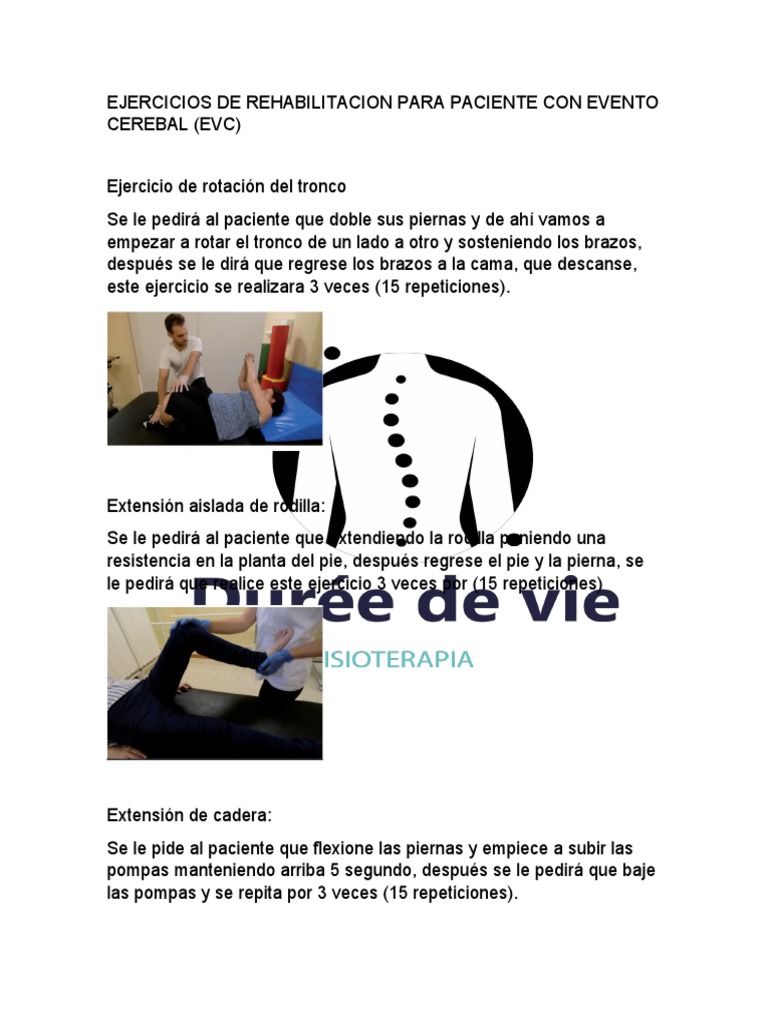 Ejercicios de Rehabilitacion para Paciente Con Evento Cerebal | Descargar gratis PDF | Boca | Mano