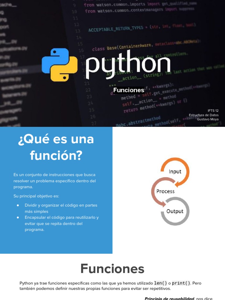 PYTHON 03 Funciones | PDF | Python (lenguaje de programación) | Ingeniería de Sistemas