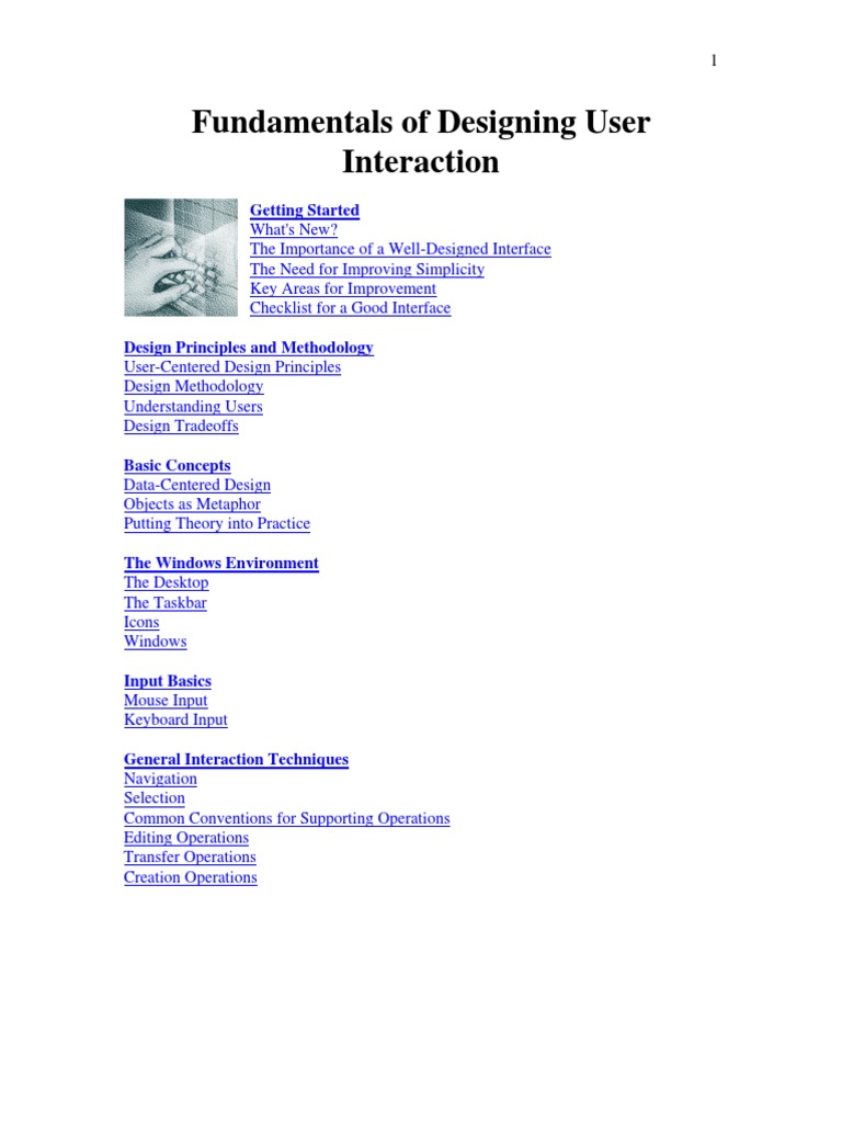 Fundamentals Of Designing User Interaction Pdf Computer File
