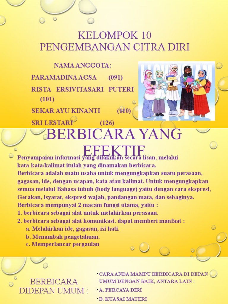 pengembangan citra diri | PDF