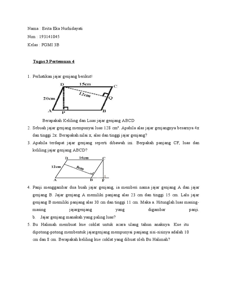 Geometri - Jajar Genjang | PDF