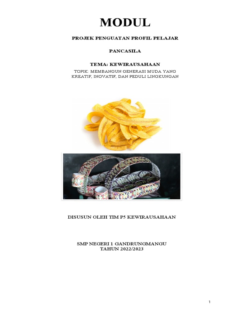 Modul P5 Kewirausahaan | PDF