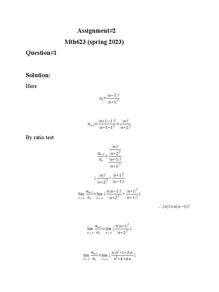 Assignment mth621 | PDF