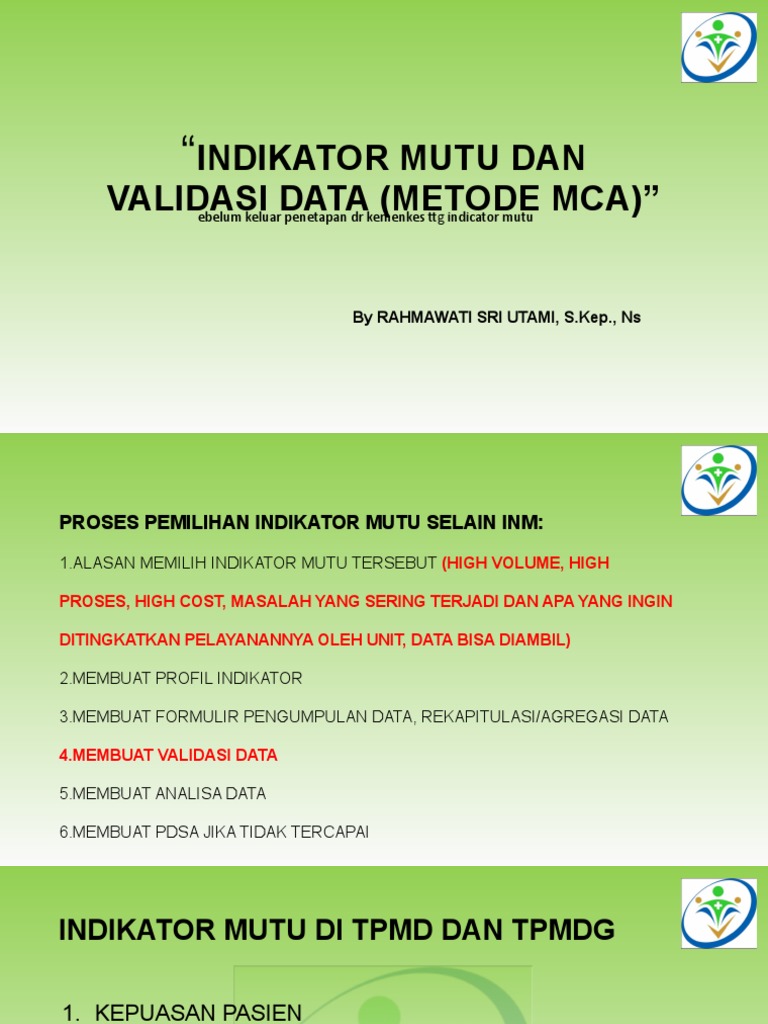 Materi - PPT Lpa-Pkp (Imut Dan Validasi Data) - 1 | PDF