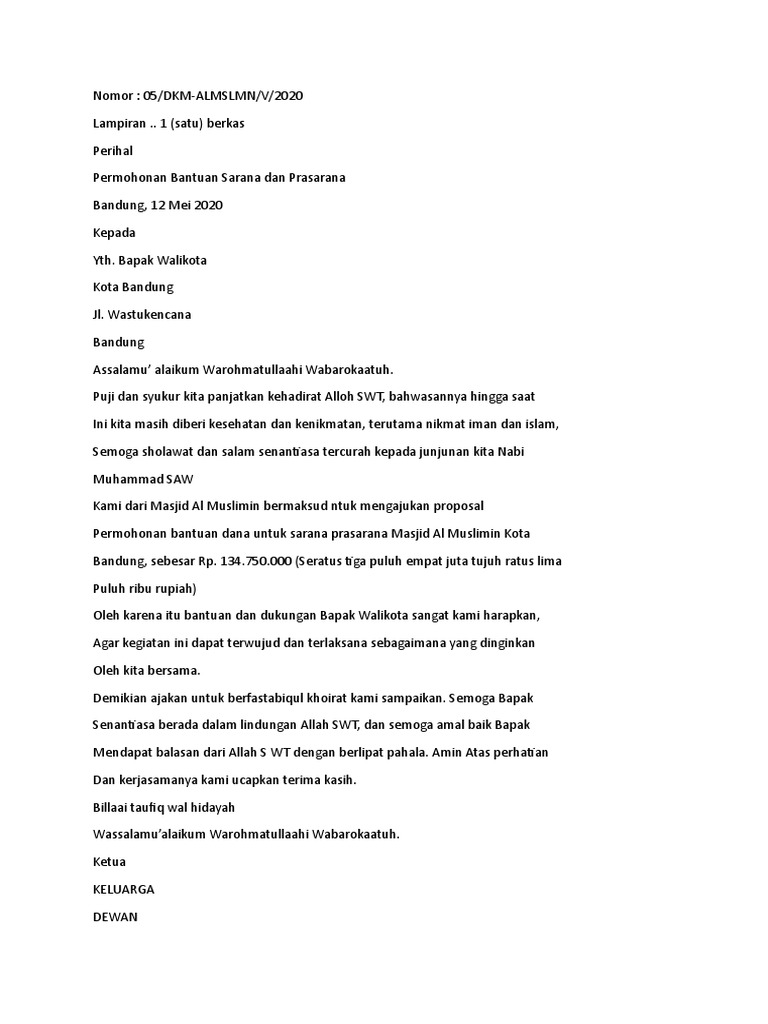 Proposal Surau | PDF