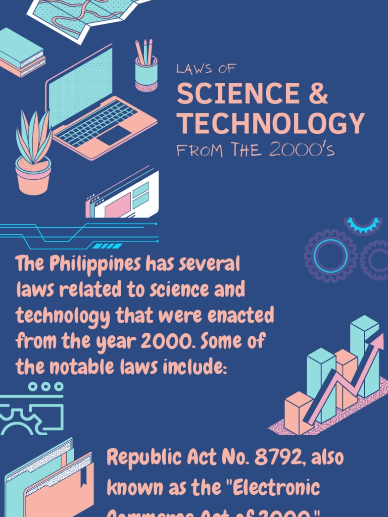 Technology in Education Technology Presentation in Blue Peach ...