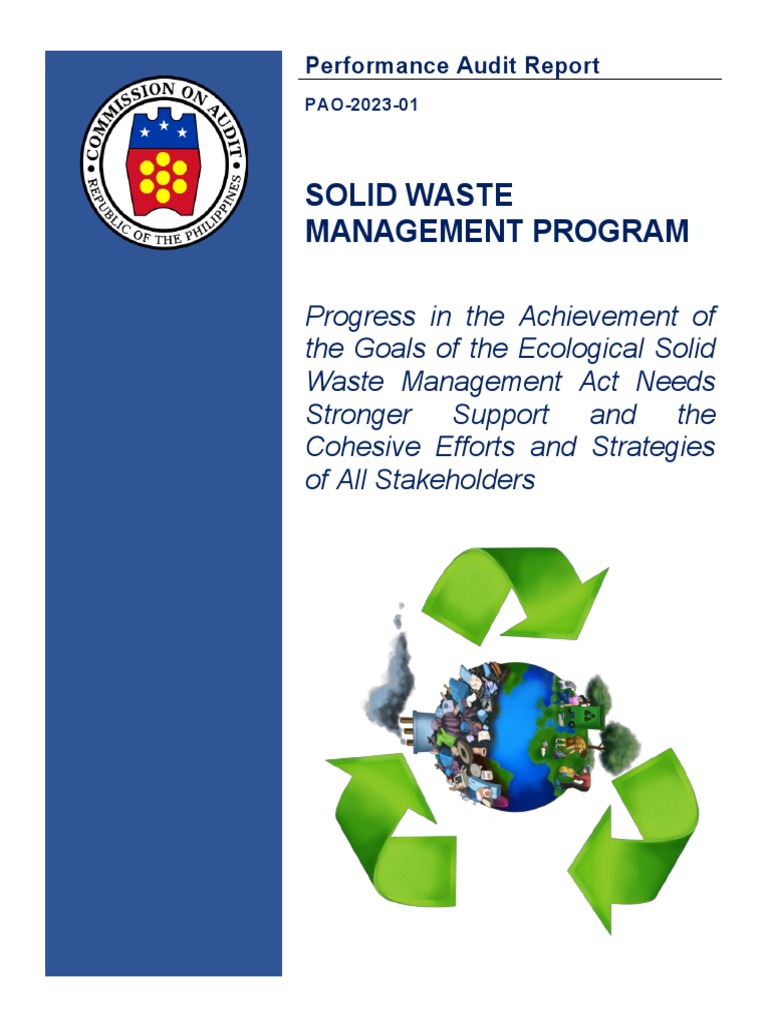 Solid Waste Management Program PAO 2023 01 | PDF | Waste Management | Waste