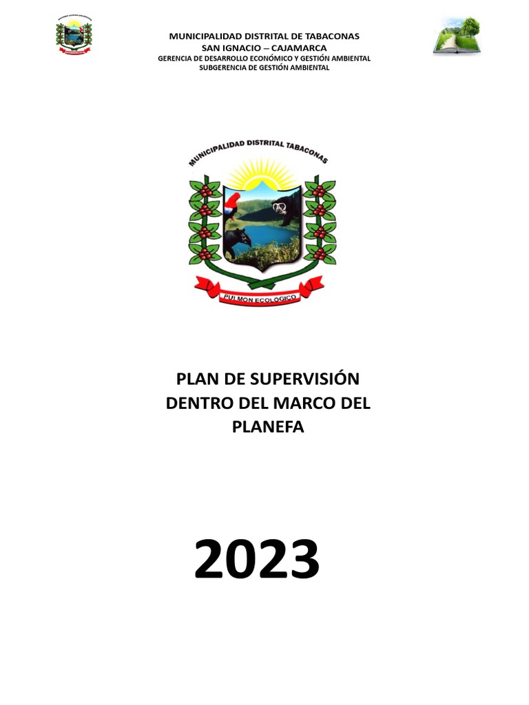 Plan de Supervisión | PDF | Residuos | Entorno natural