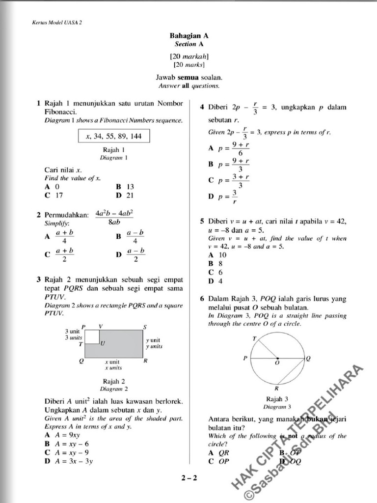 Matematik Tingkatan2 | PDF