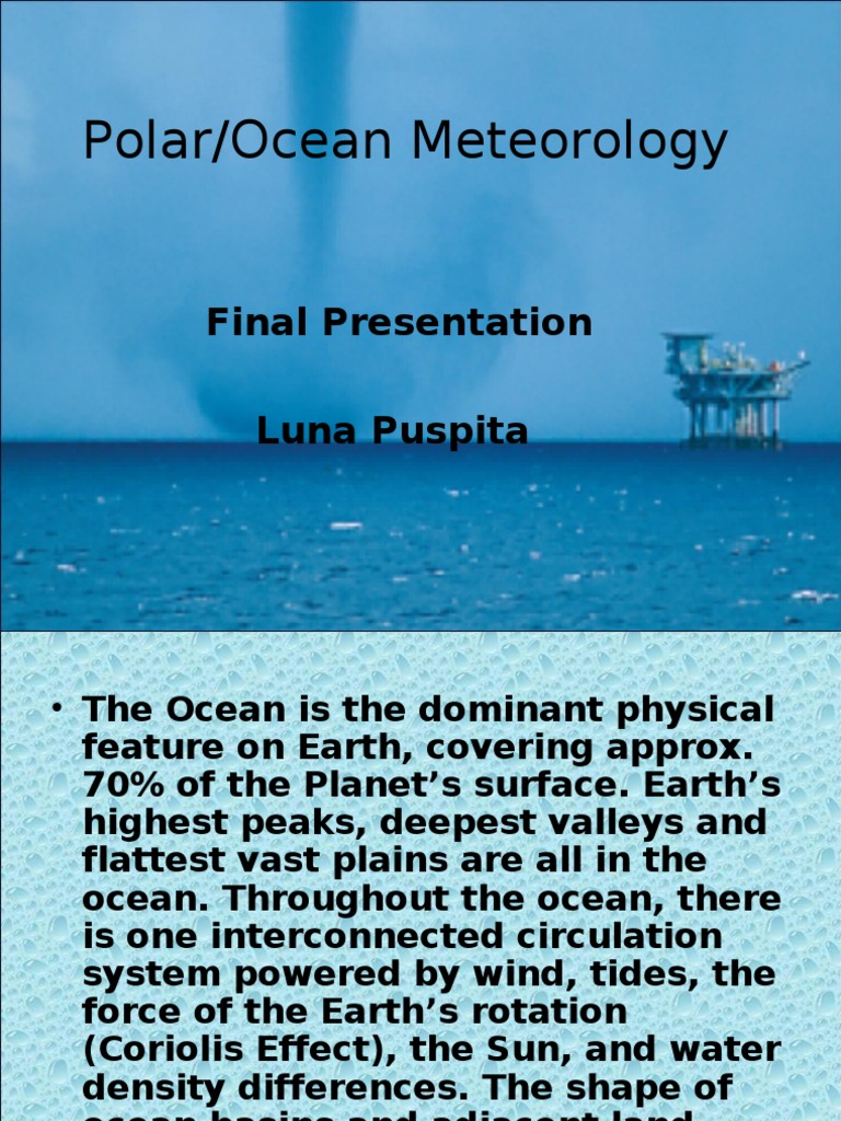 Polar Ocean Meteorology Insights | PDF | Social Science | Travel
