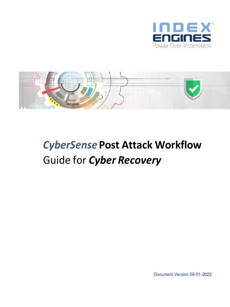 CyberSense Cyber Recovery Post Attack Workflow | PDF | Ransomware | Backup