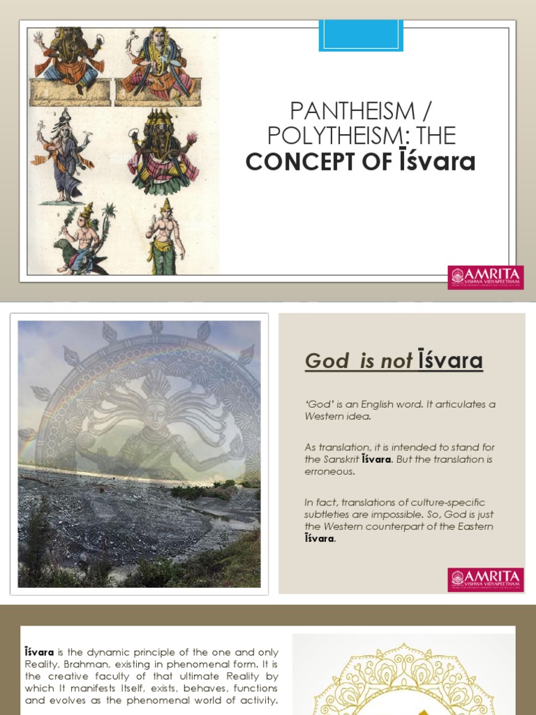 4) Pantheism or Polytheism - The Concept of Īśvara | PDF | Brahman | Idolatry