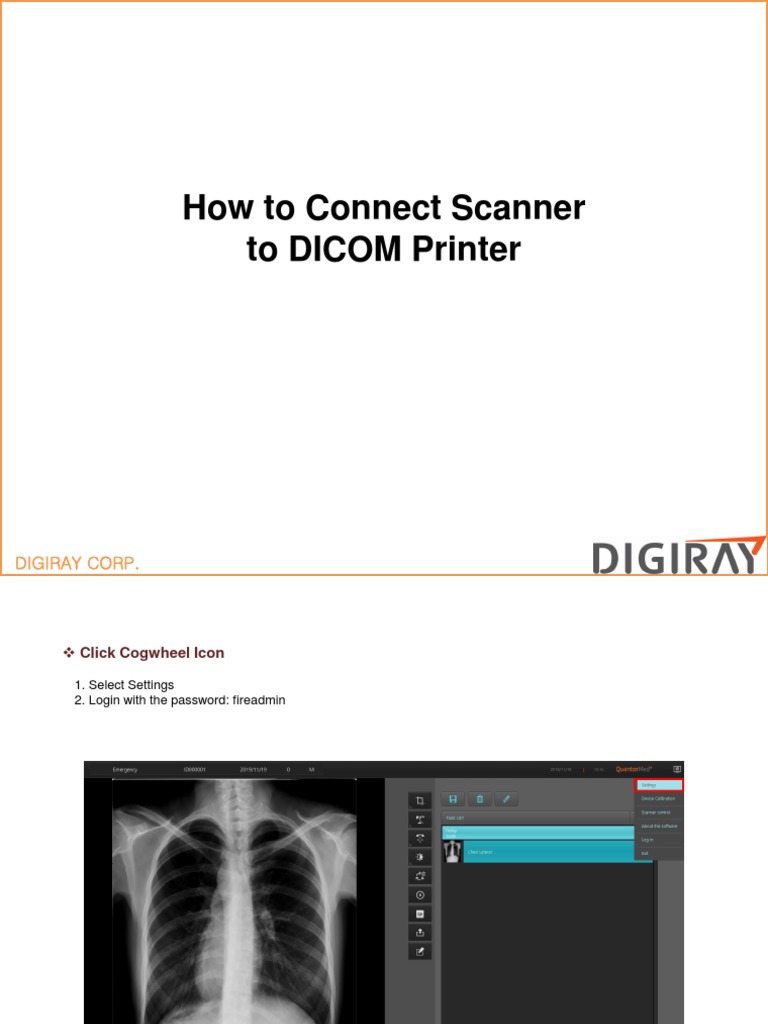DICOM Printer Setup Guide | PDF | Technology & Engineering
