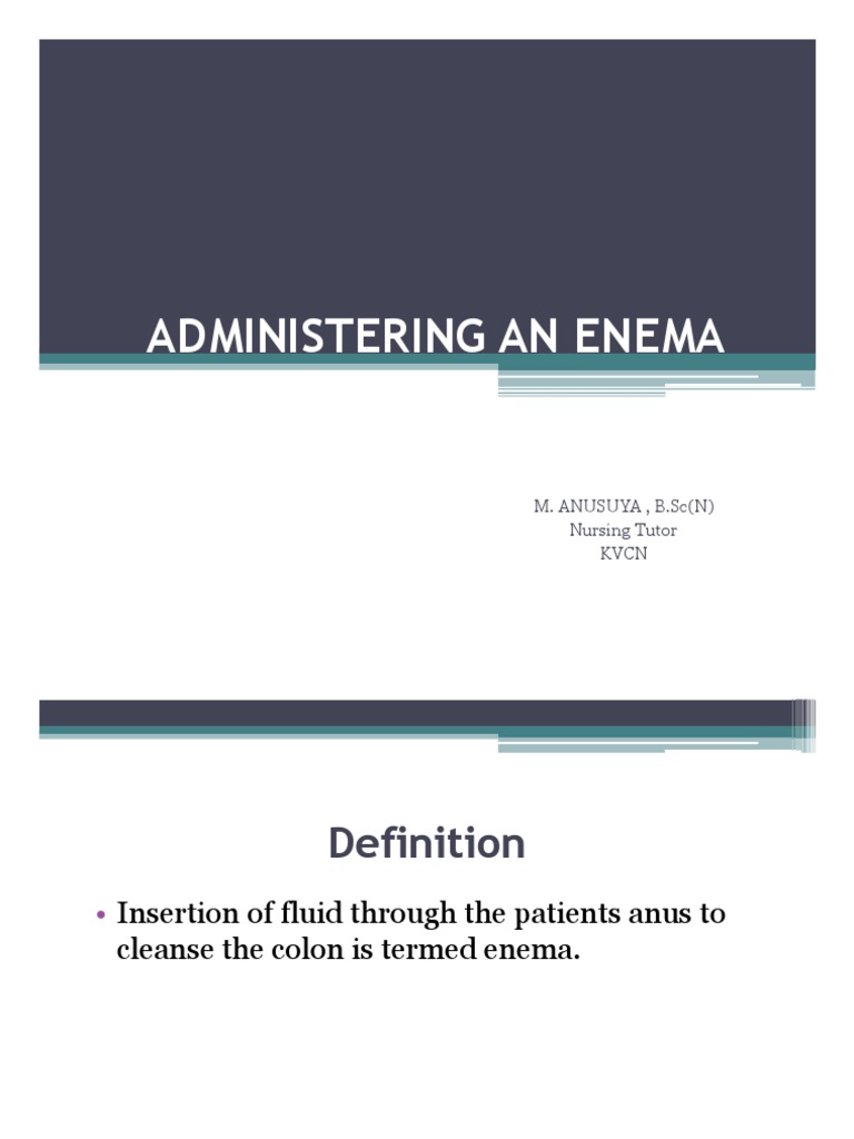 Enema Administration Procedure Guide | PDF | Gastrointestinal Tract ...