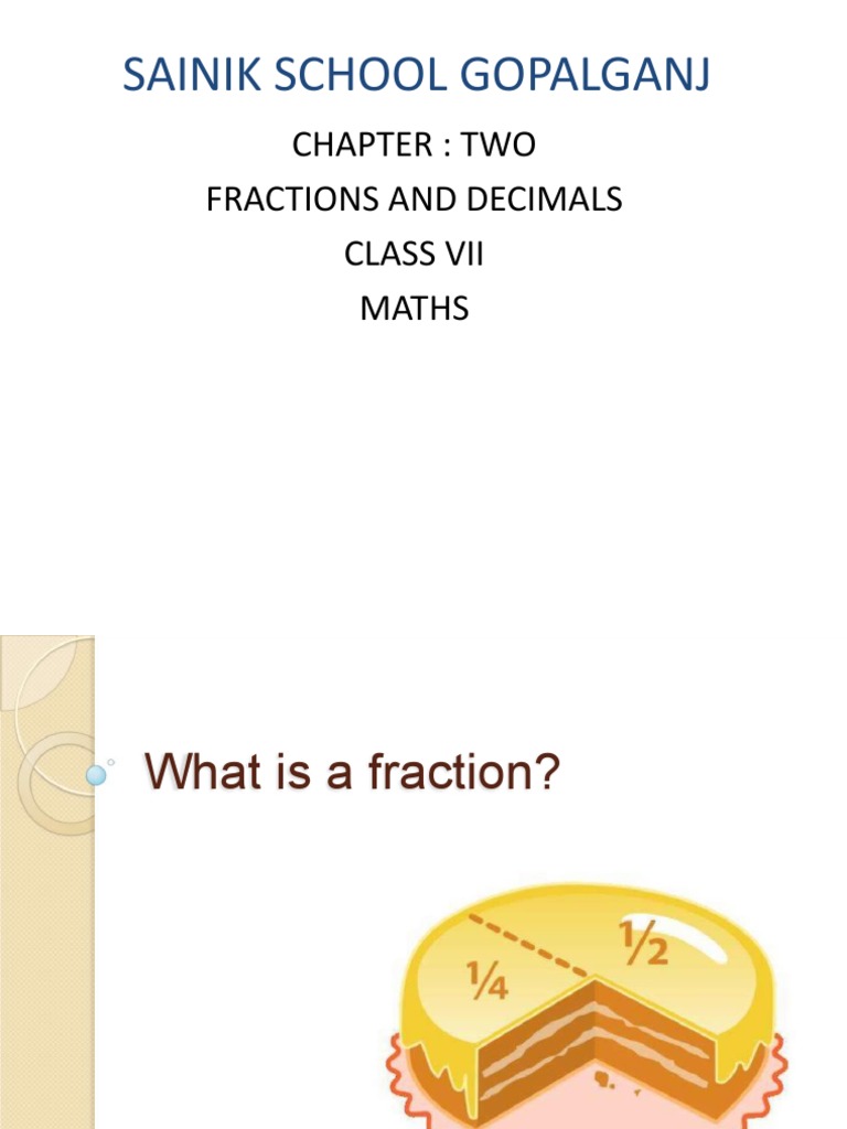 MATHS CHAPTER Fractions 2 | PDF | Numbers | Decimal