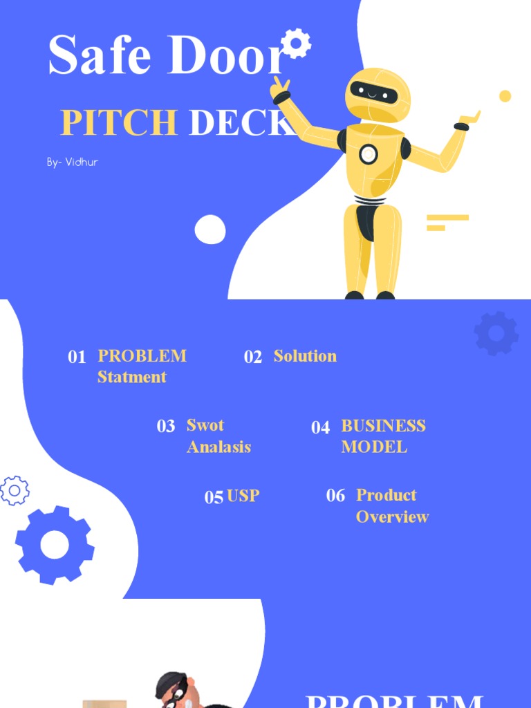 Safe Door Pitch Deck PPT | PDF
