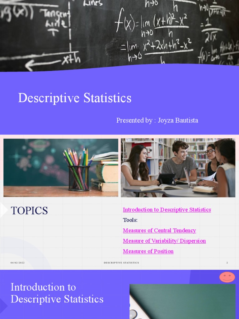 Descriptive Statistics | PDF | Standard Deviation | Variance Descriptive Statistics | PDF | Standard Deviation | Variance