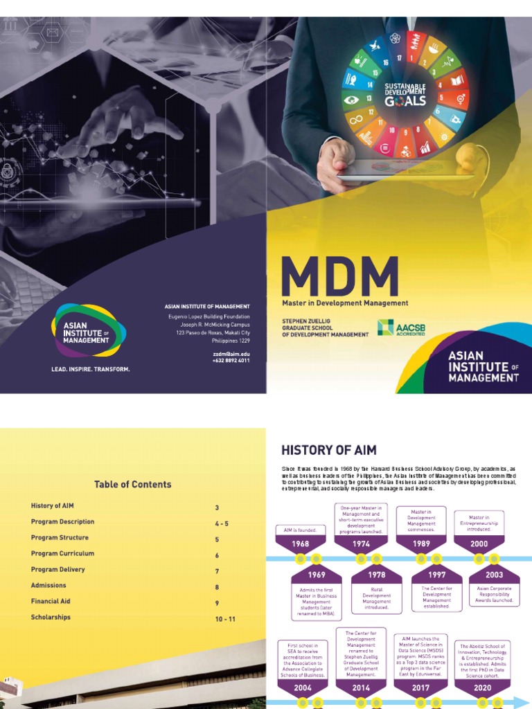 Master in Development Management (MDM) Program Brochure_2024 intake ...