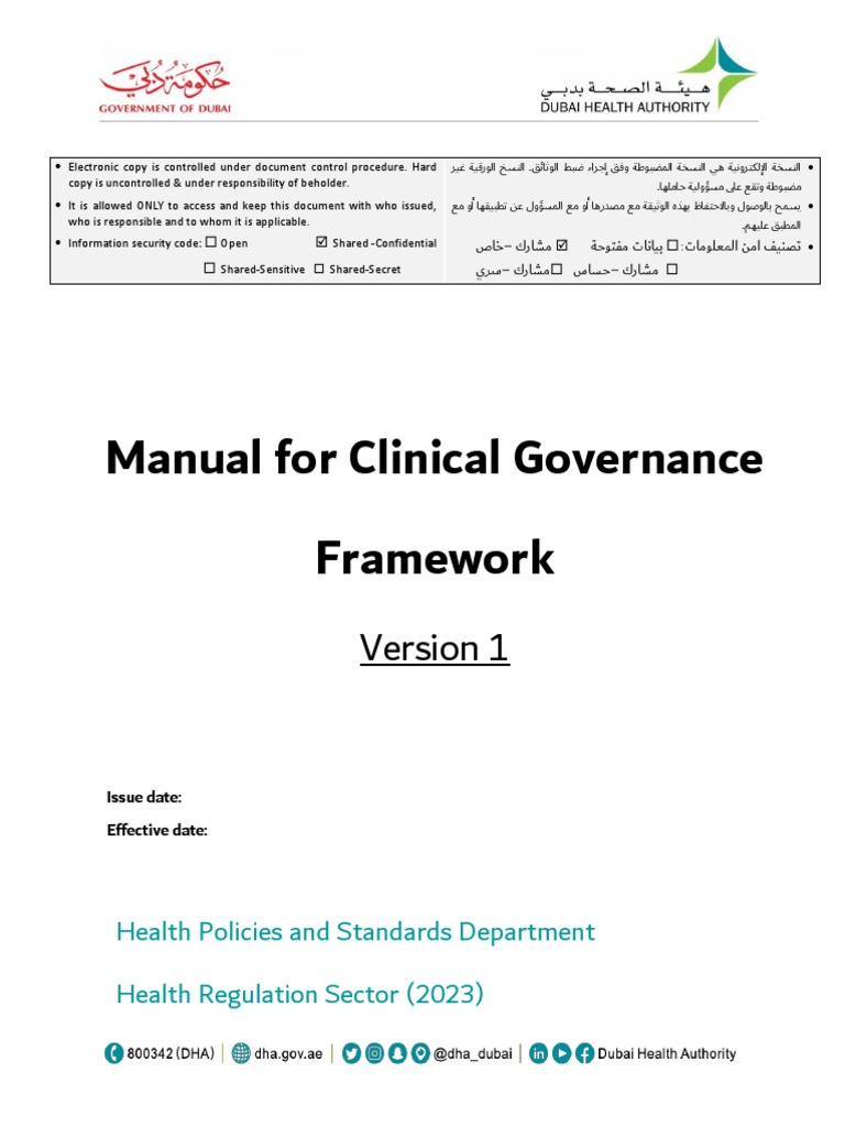 Clinical Governance Framework Manual | PDF | Clinical Trial | Patient ...
