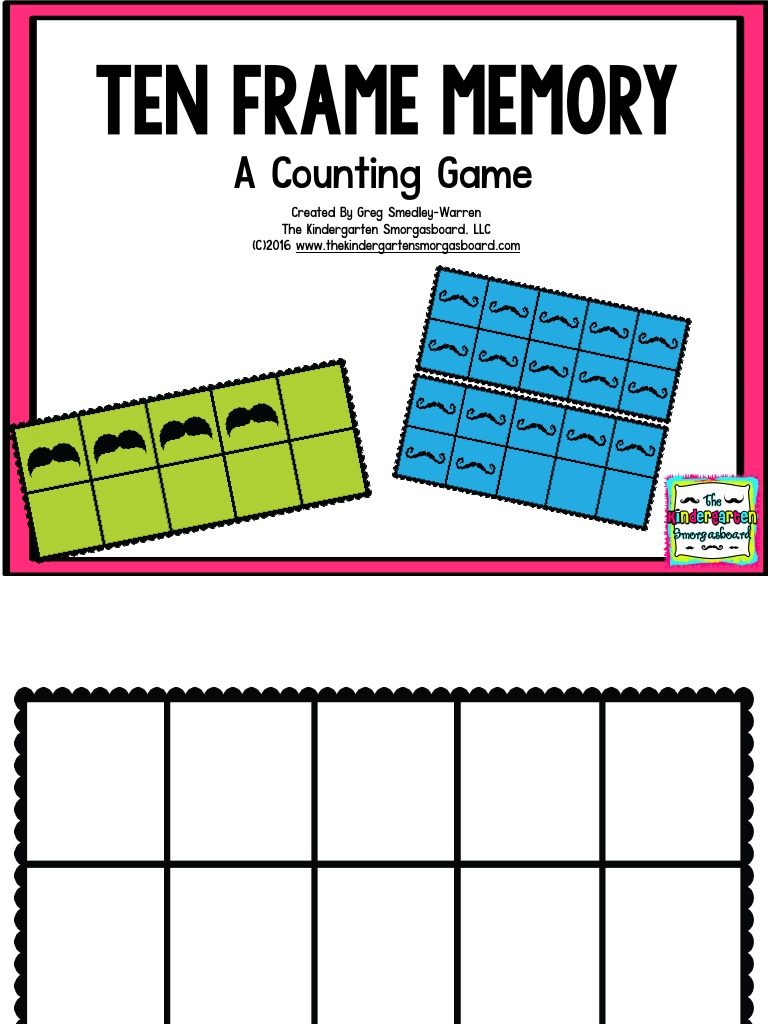 Mustache Ten Frame Memory | Download Free PDF | Copyright | Digital ...