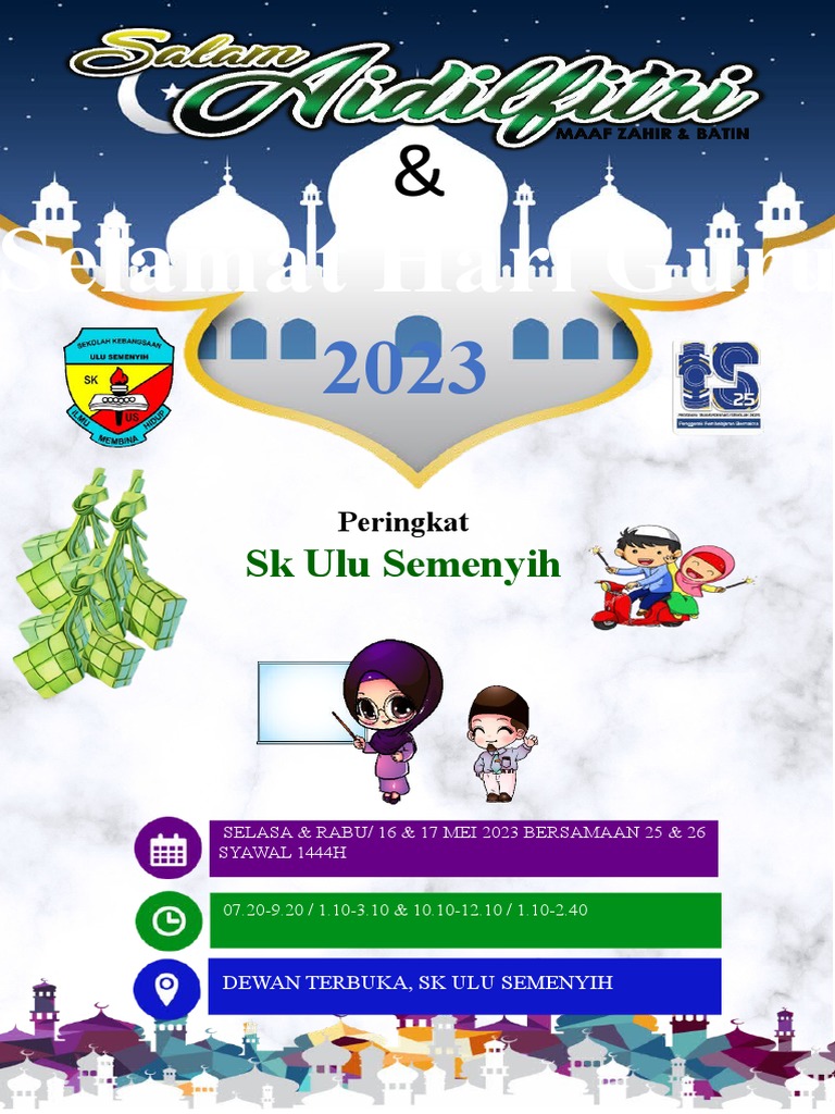 Buku Program Hari Raya Dan Hari Guru | PDF