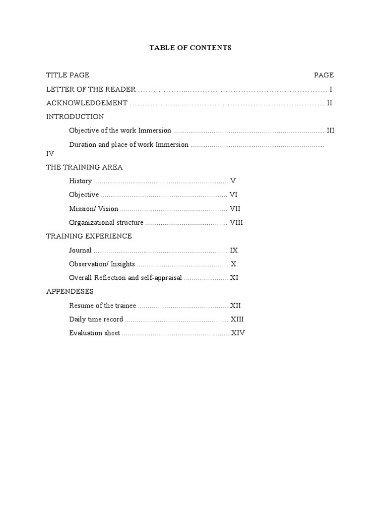 Work Immersion | PDF | Cognition | Behavior Modification