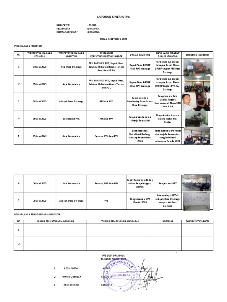 Juni - Lapkin PPS Dramaga | PDF