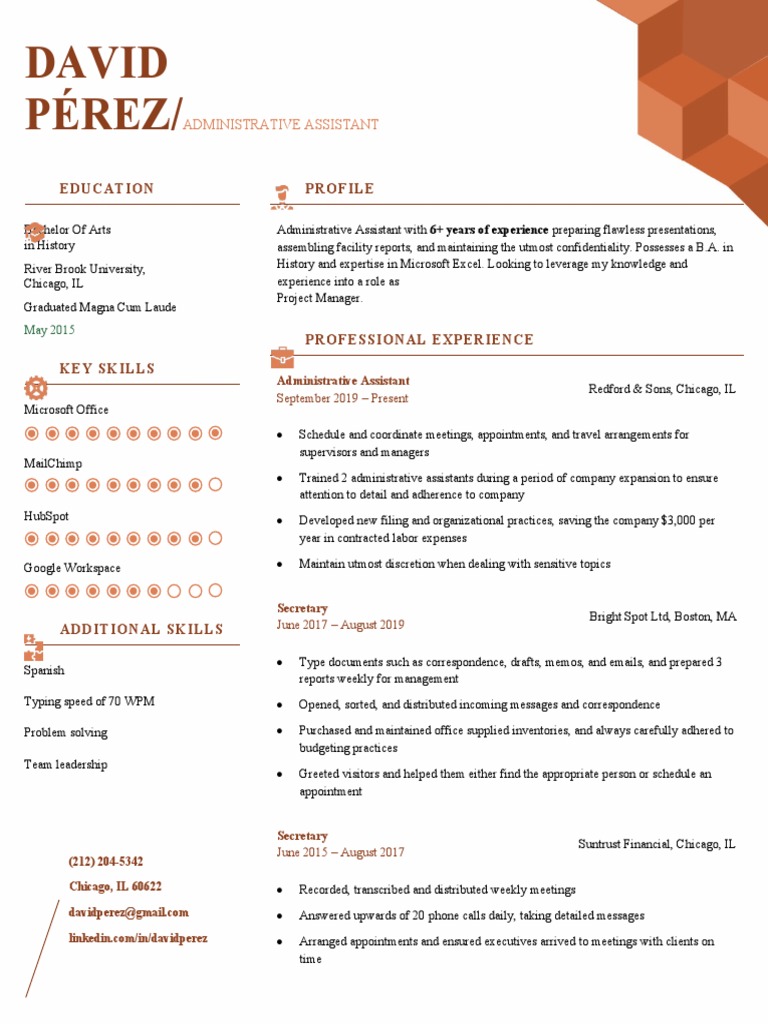 Brown Resume Template Guide | PDF | Résumé