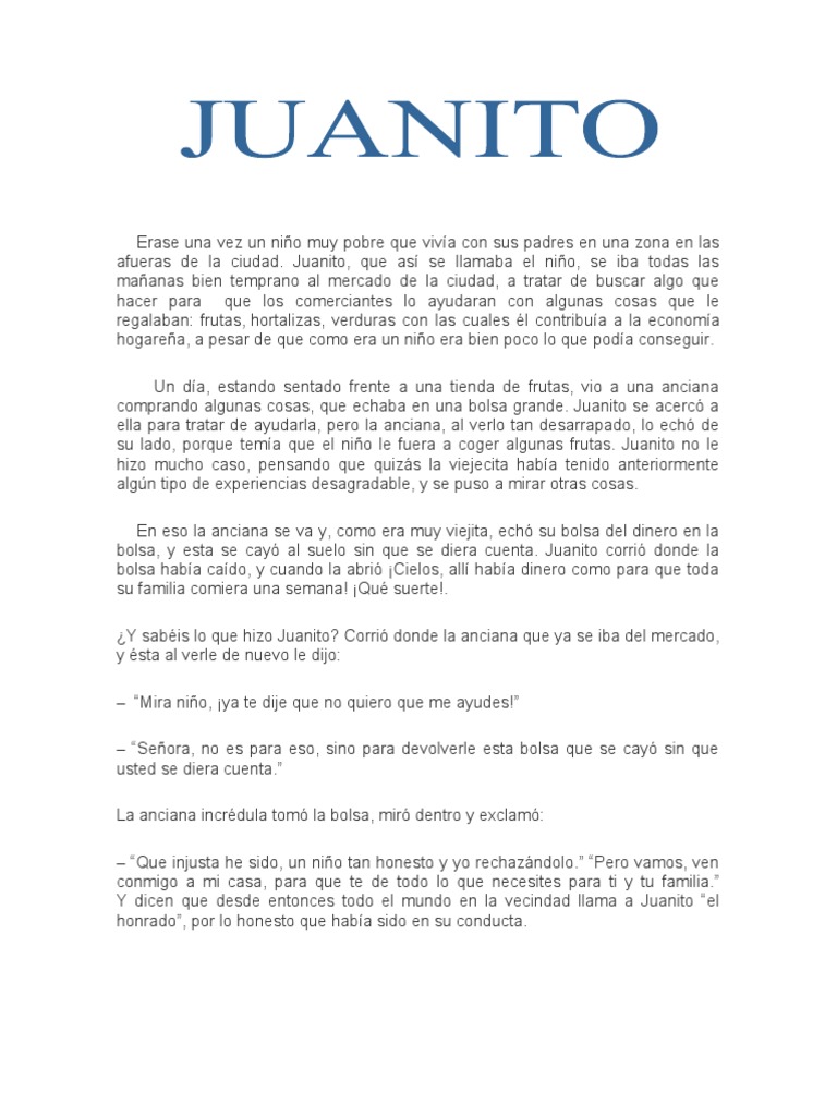 Cuento Juanito | PDF