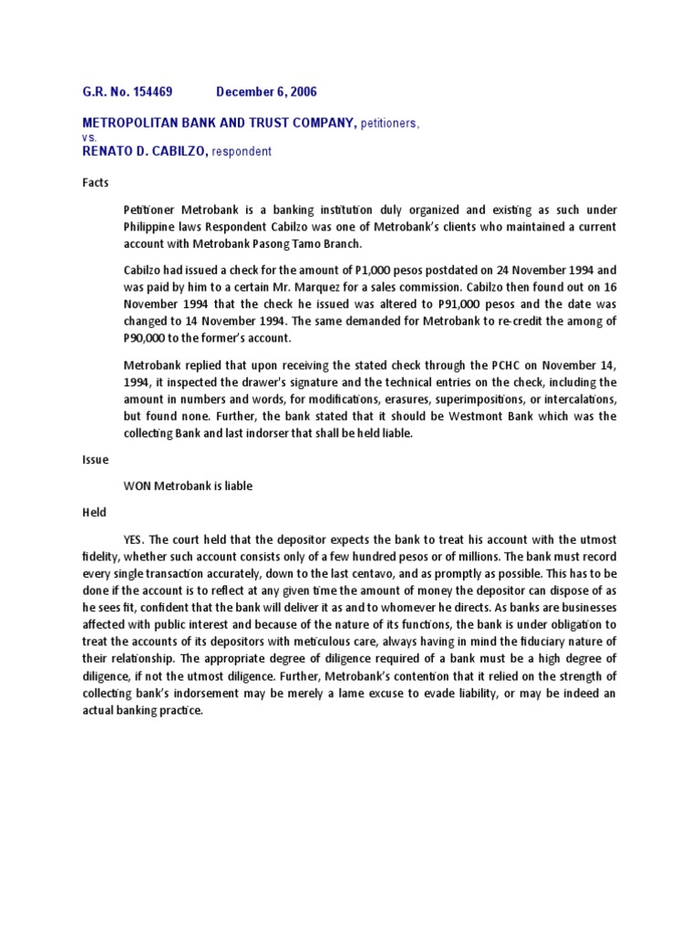 Banking Cases Week 1 | PDF | Banks | Deposit Account