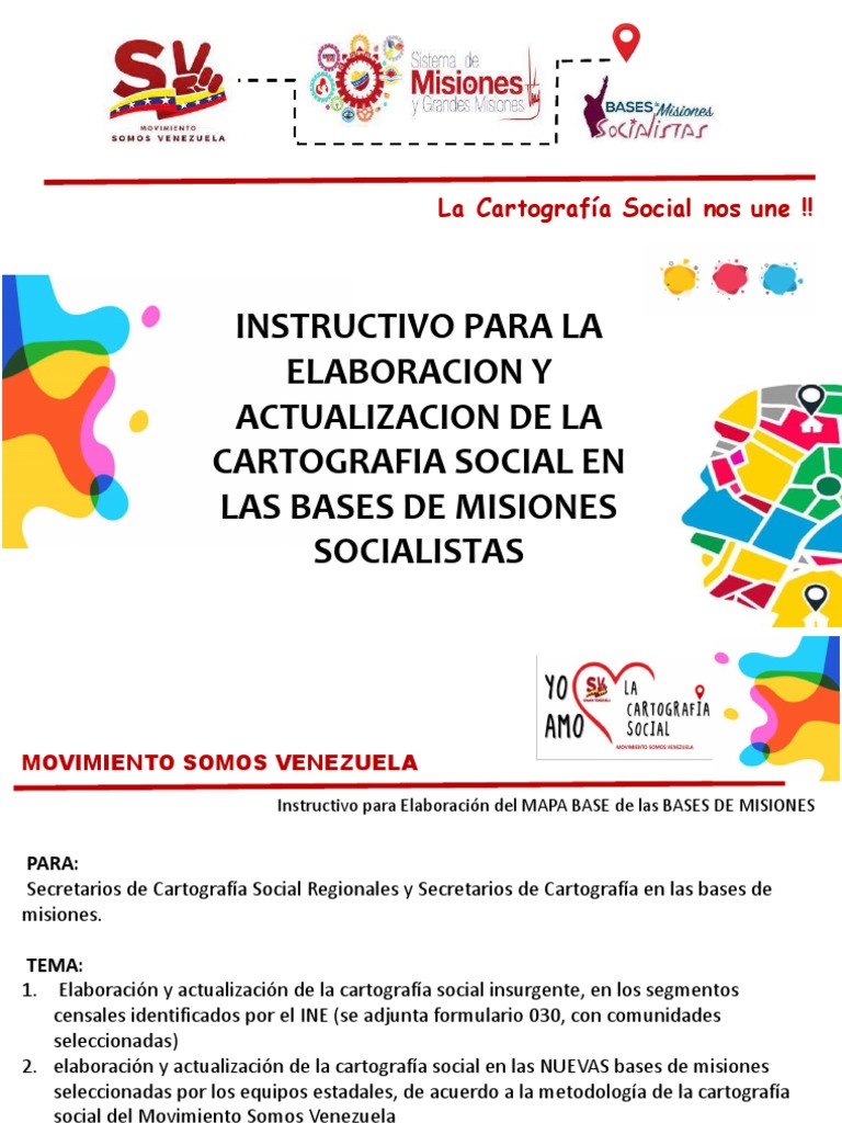 INSTRUCTIVO Base de Misiones | PDF | Mapa | Cartografía