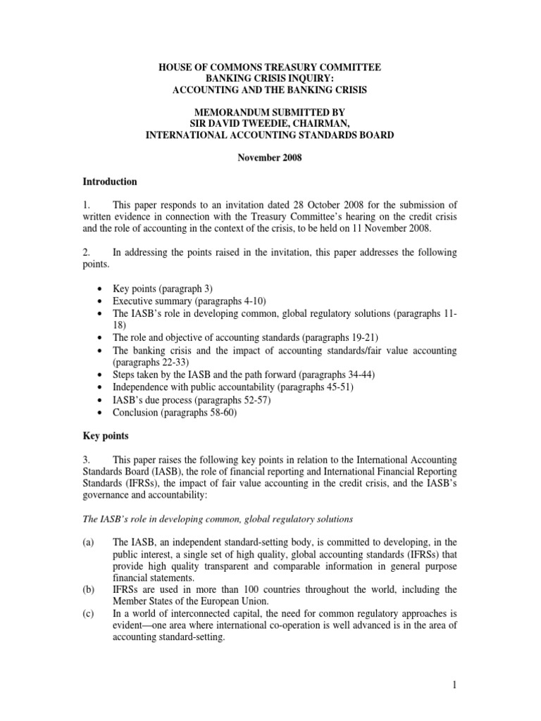 Tweedie Treasury - Select - Committee - Memorandum | PDF ...