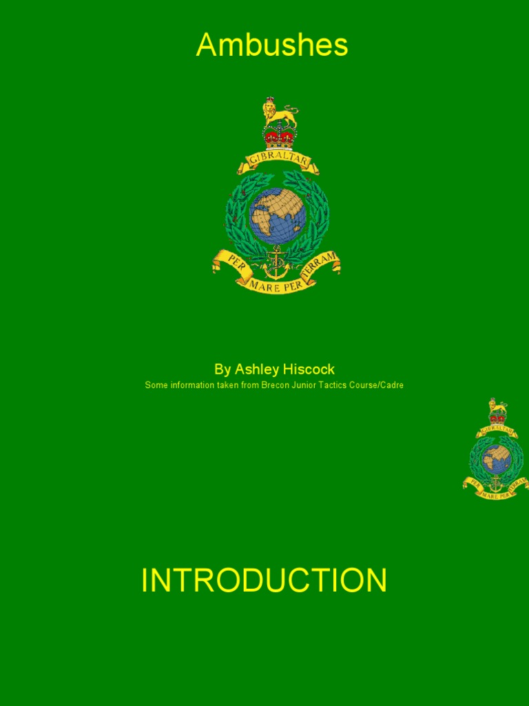 Principles and Types of Ambush Tactics | PDF | Ambush | Reconnaissance