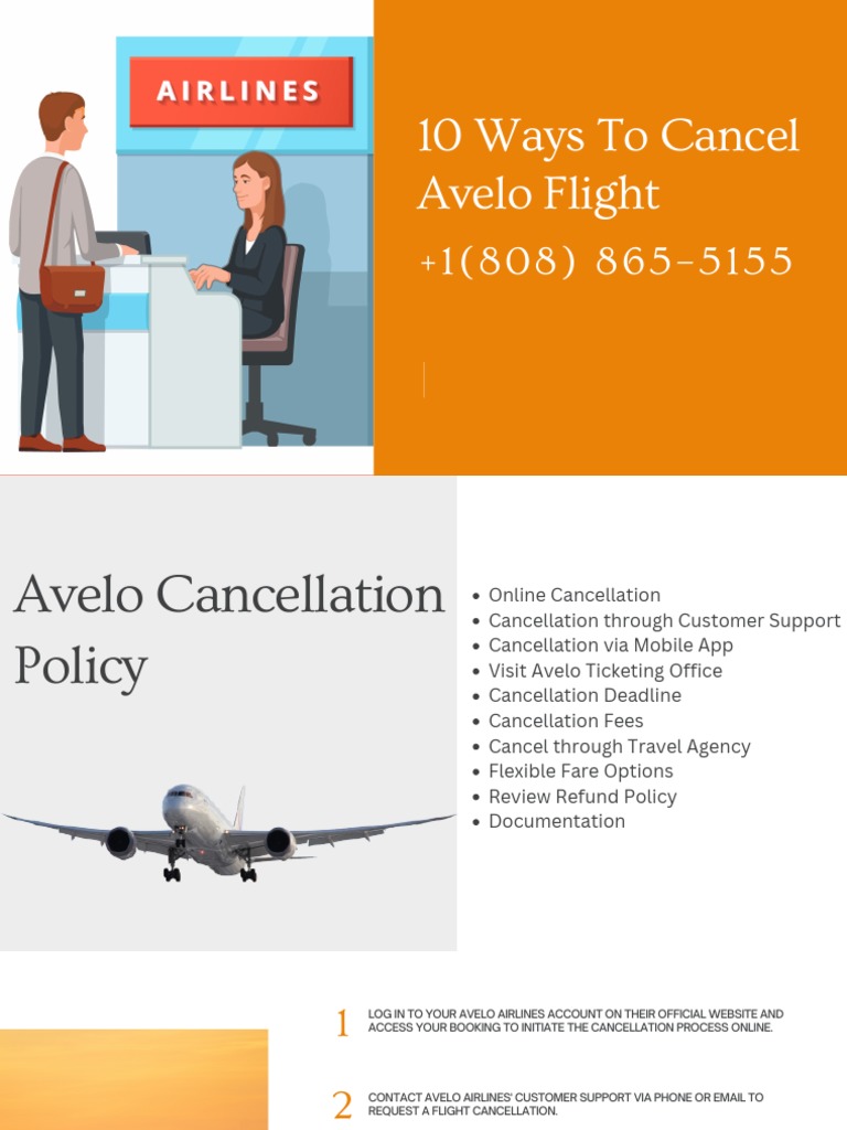 10 Ways To Cancel Avelo Flight | PDF