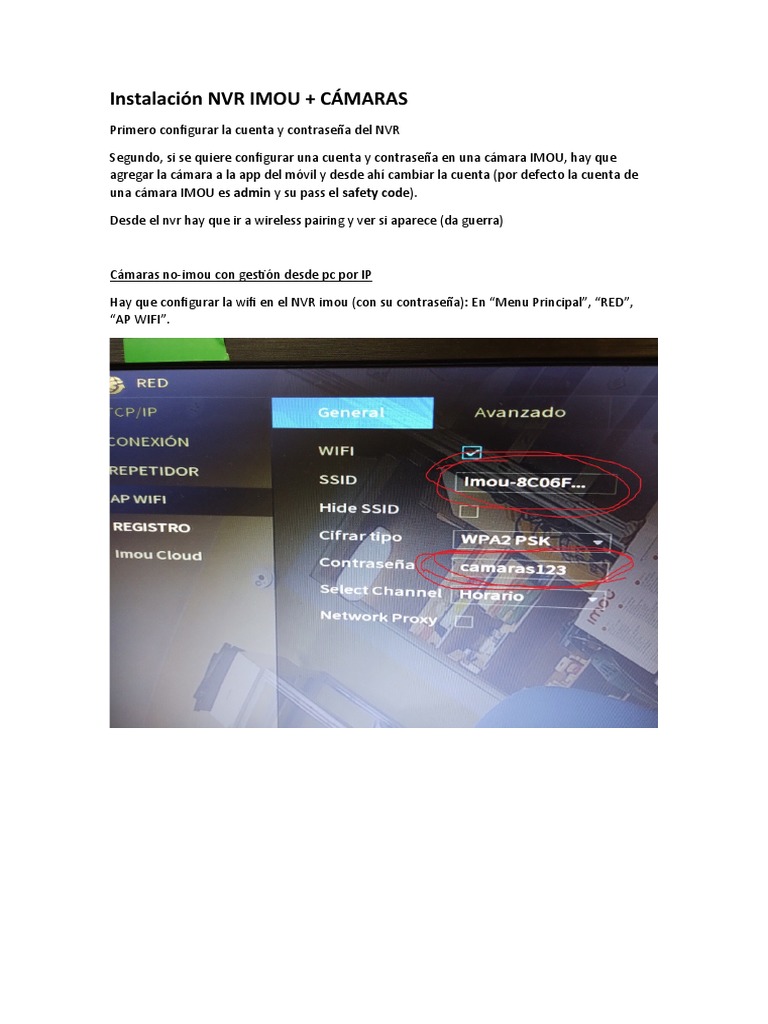 INSTALACIÓN NVR IMOU | PDF