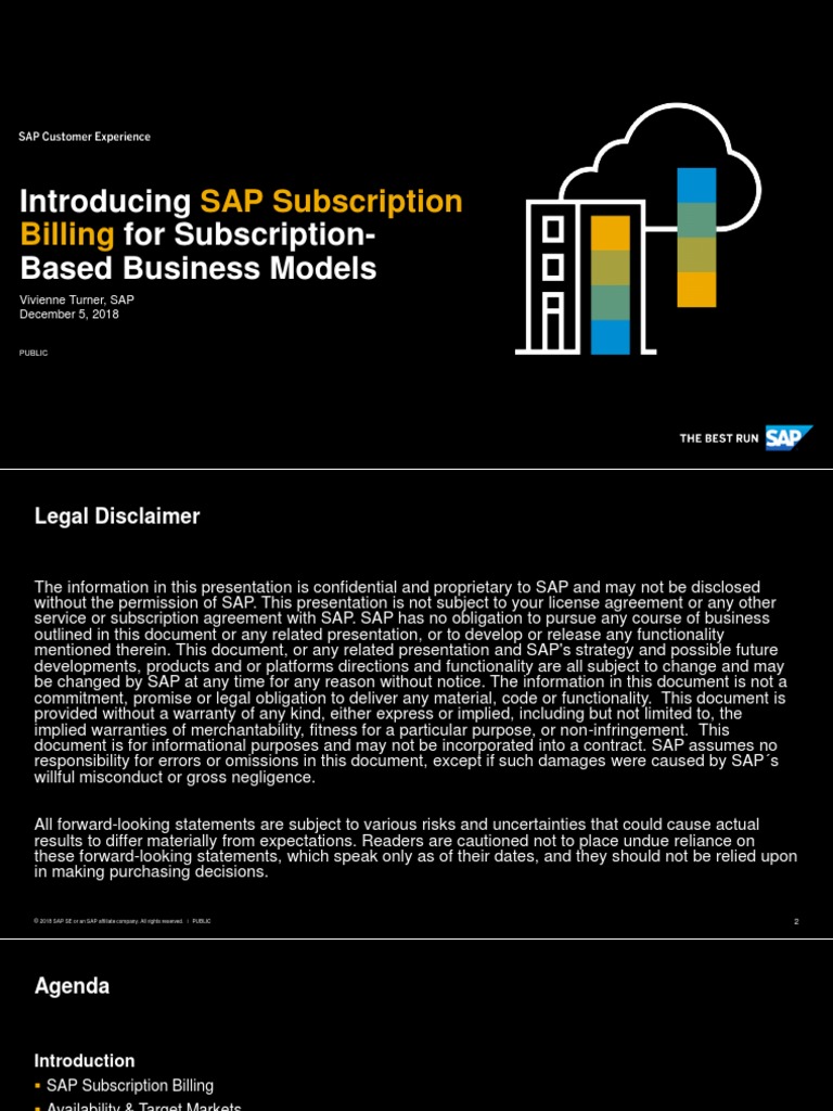 Introducing SAP Subscription Billing For Subscription Based Business ...