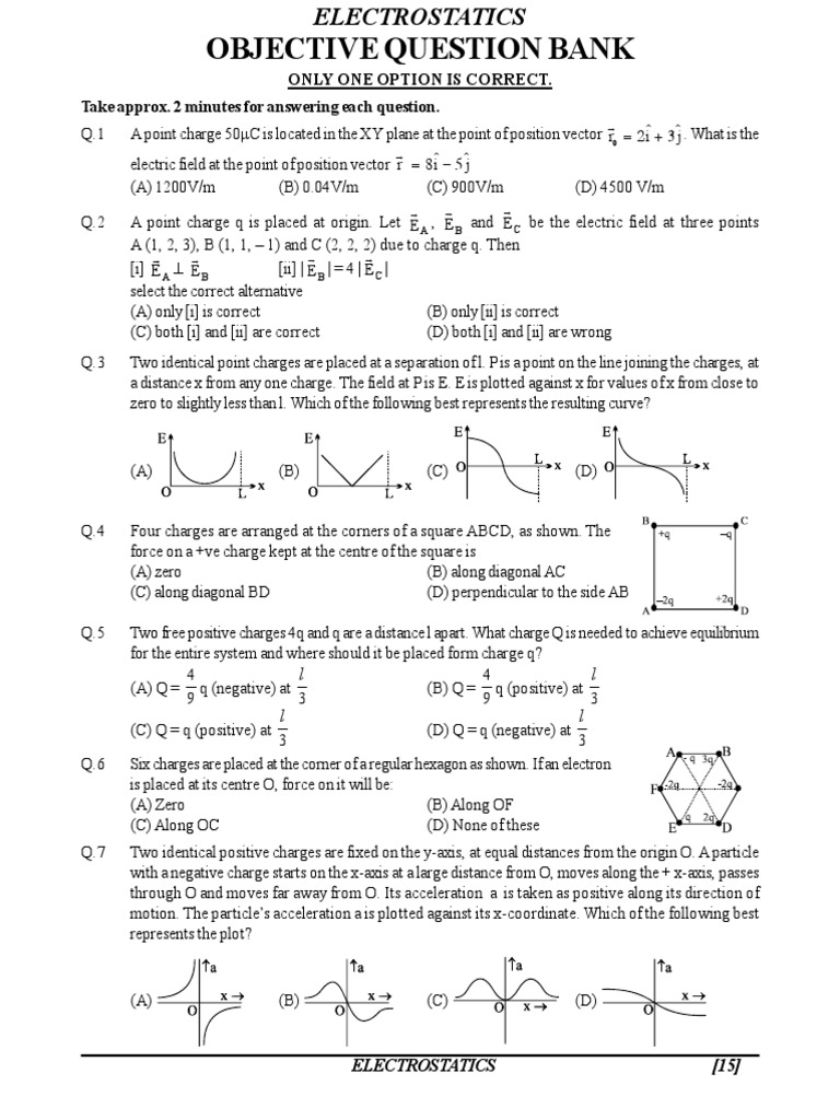 Electrostatic Sheet Obj | PDF | Electric Field | Force