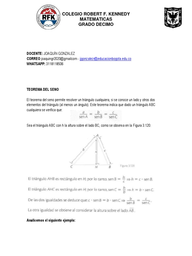 Guia Matematicas Grado Decimo Tercer Periodo | PDF | Triángulo ...