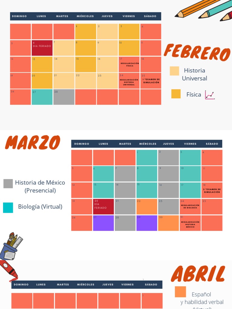 Febrero, Marzo y Abril | PDF